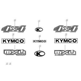 Naklejki Kymco MXU 500